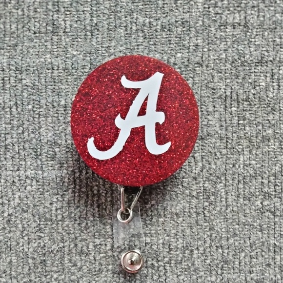 Handmade | Accessories | Alabama Retractable Name Badge Reel Id Tag ...